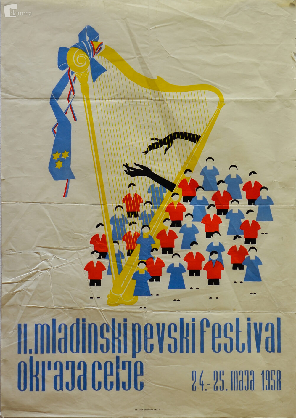 Plakat: II. mladinski pevski festival okraja Celje